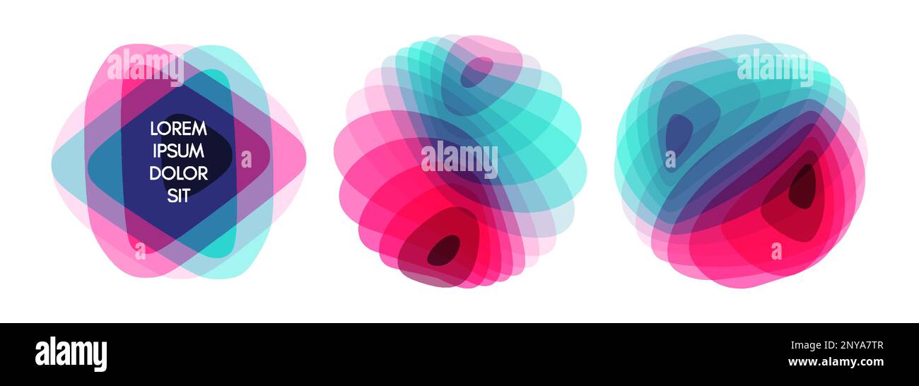 Set of spheres. Abstract geometric design. Vector illustration made of ...