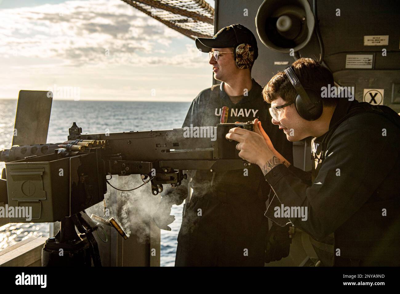 Philippine Sea ( Feb. 7, 2023) Gunners Mate 3rd Class Alexander Harris ...