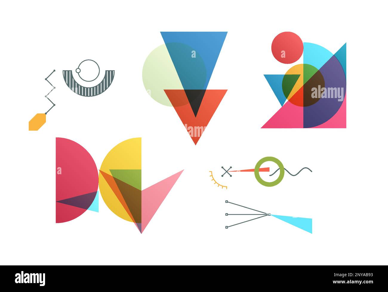 Shape creation Stock Vector Images - Alamy