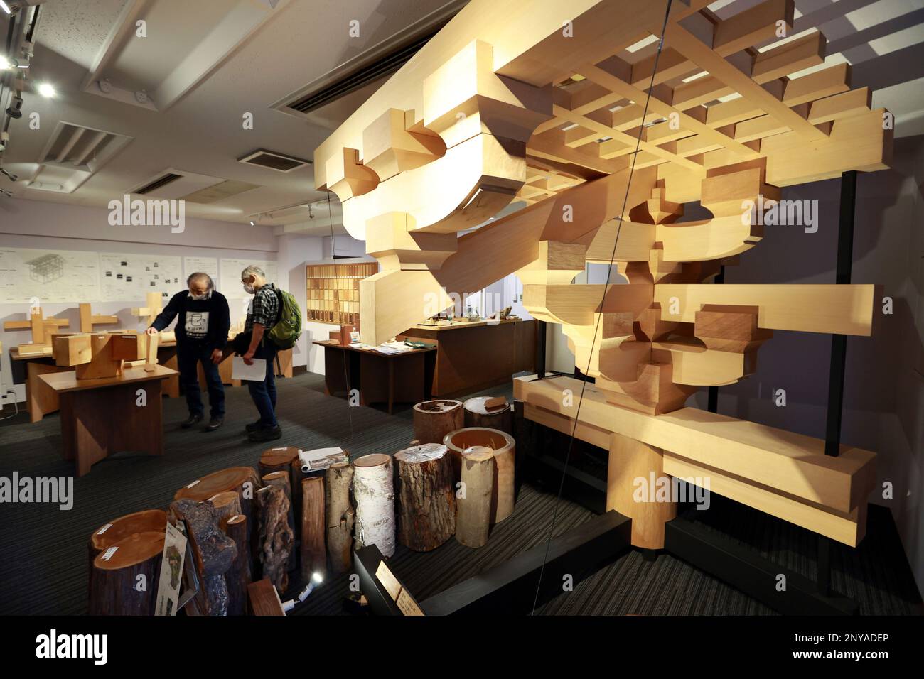 Many kinds of kigumi, Japanese traditional wooden construction technics, structures are ...