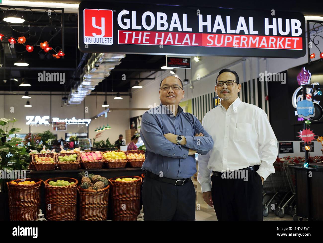 (left to right) Ronnie Faizal Tan, Chairman and founder and CEO Malek Mattar of MyOutlets, which ...