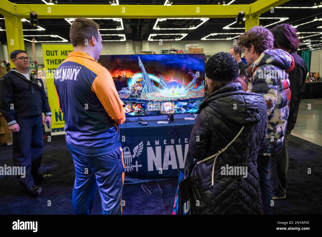 U.S. Navy Lt. Aaron Jones, assigned to the Navy’s esports team, Goats ...