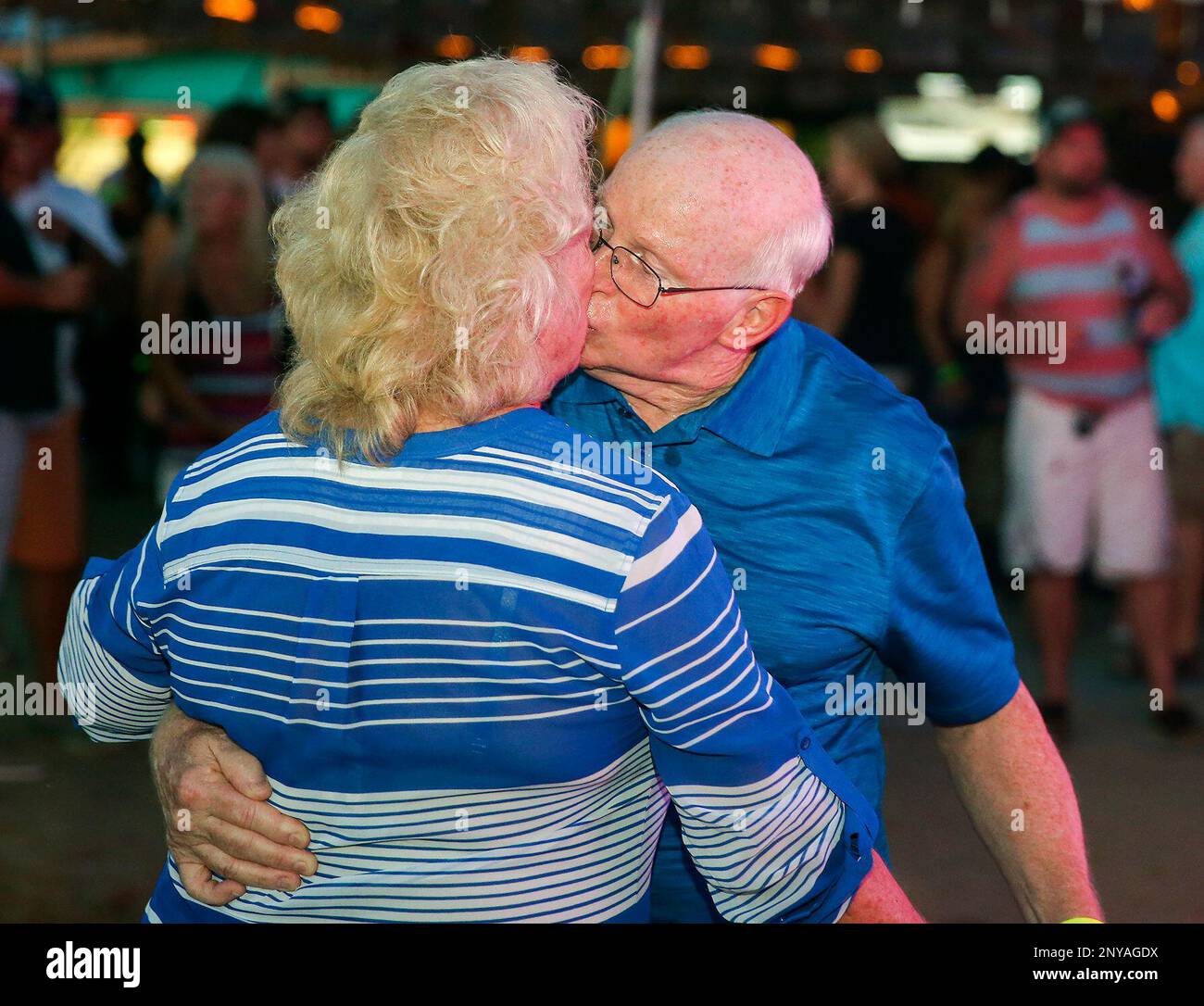 In this Saturday, Aug. 19, 2017 photo, Nick and Emma Nichols dance ...