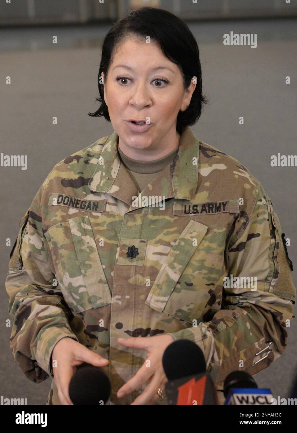U.S. Army Lt. Col. Indira Rice Donegan, commander of the Fort Stewart ...