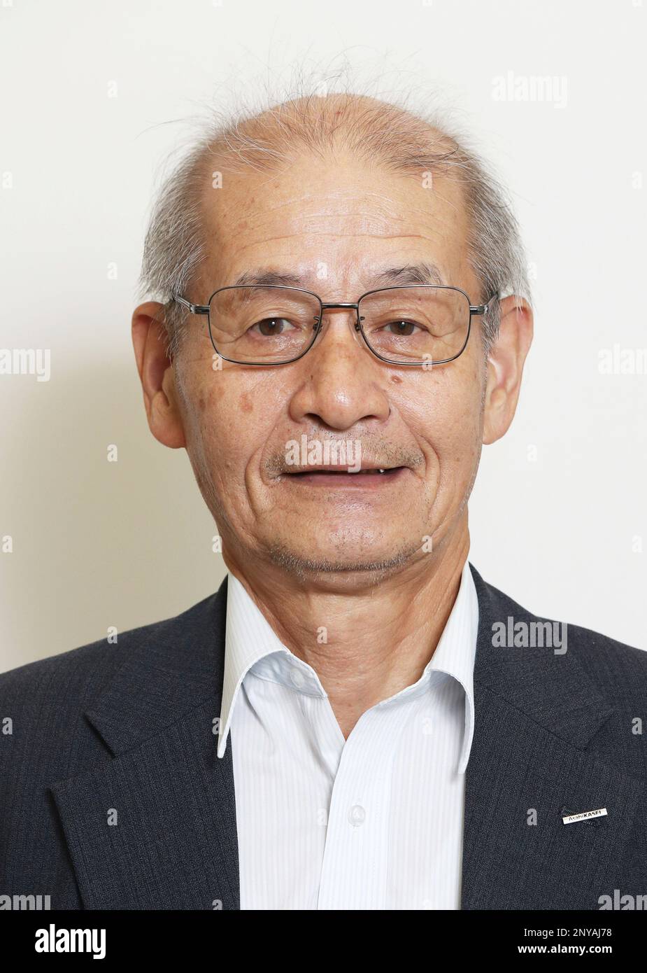 Akira Yoshino, a Japanese chemist, speaks during an interview conducted ...