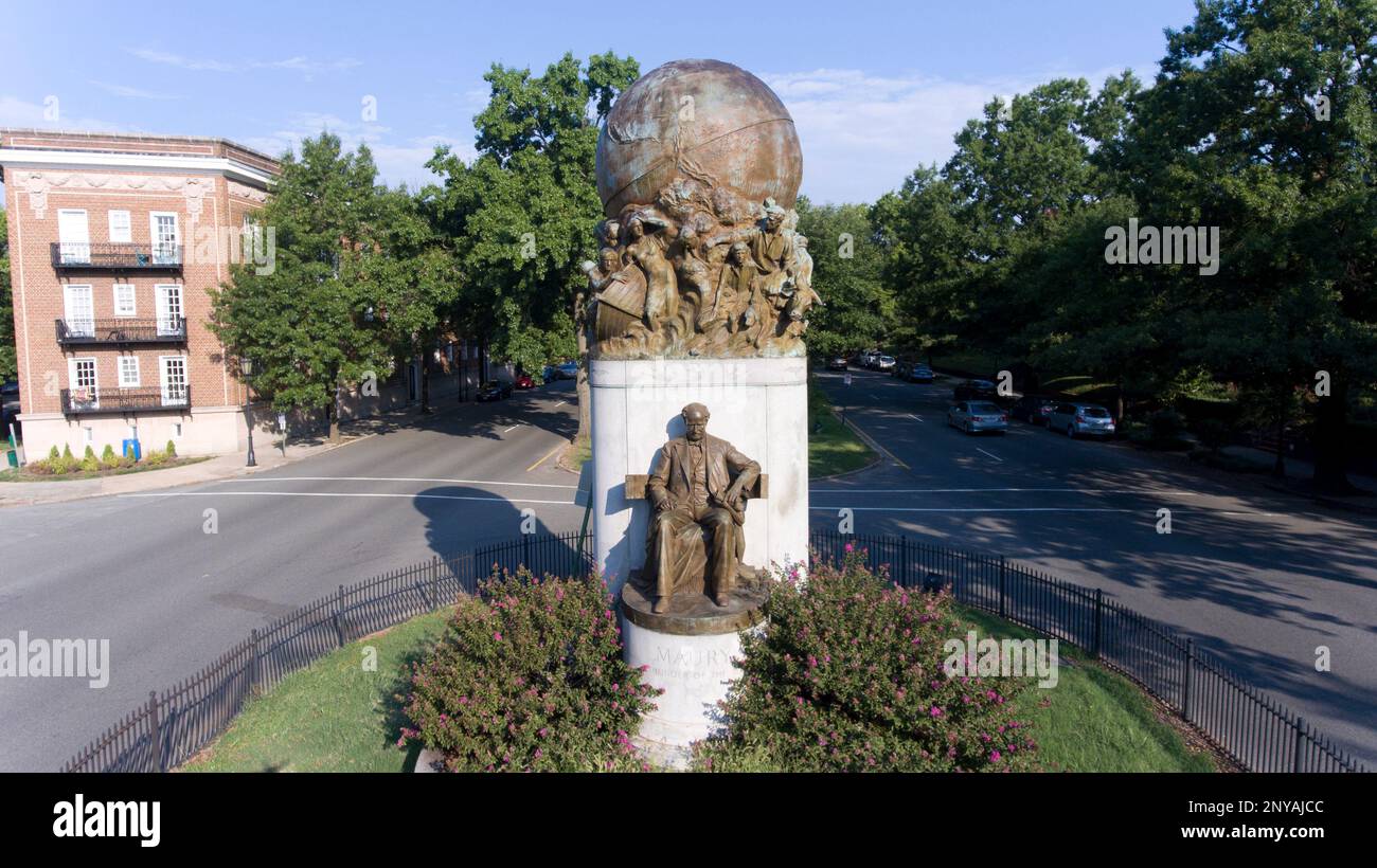 This Tuesday, Aug. 22, 2017, photo shows the statue of Matthew Fontaine ...