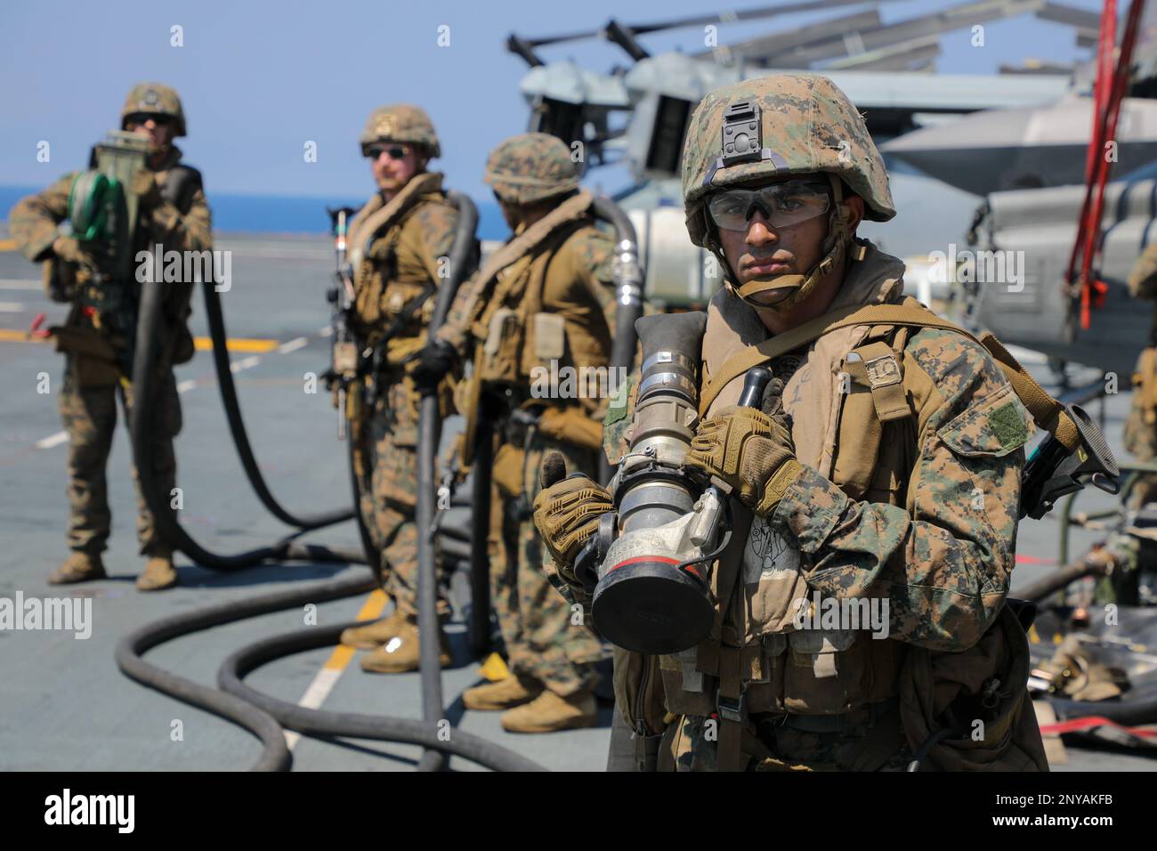 NATUNA SEA (Jan. 16, 2023) - U.S. Marine Corps Cpl. Franklin Aponte, a ...