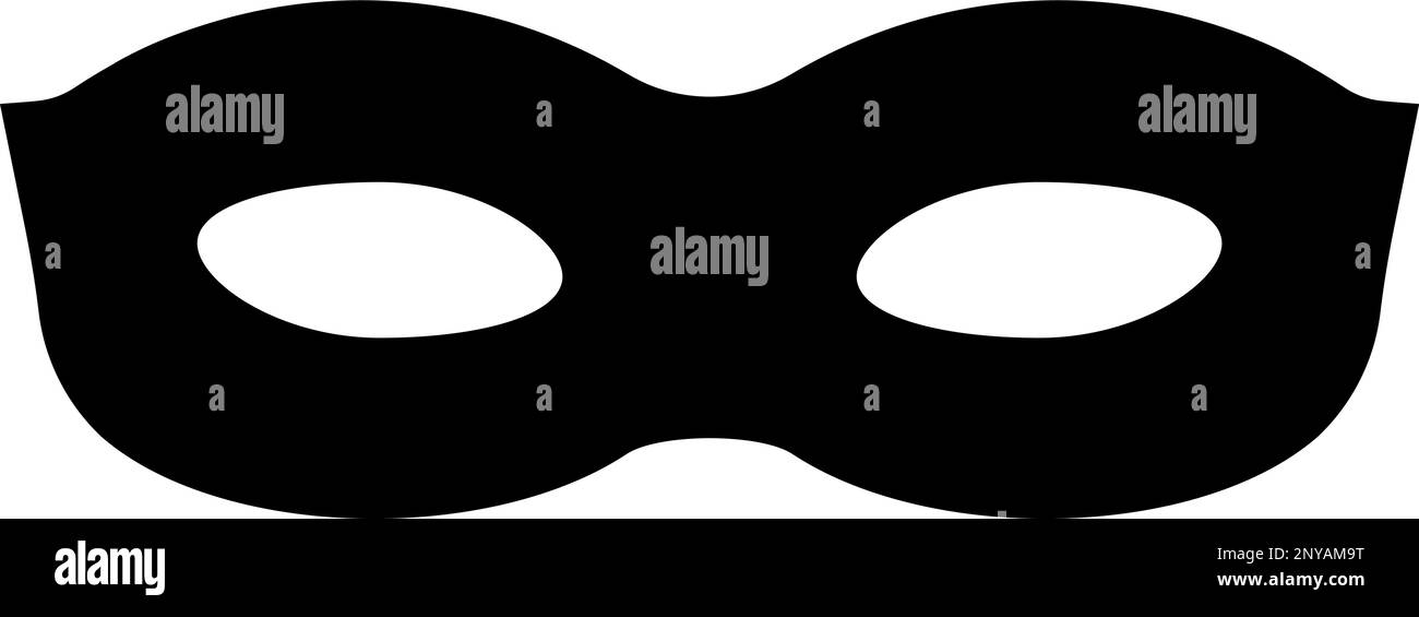 Mask super hero carnival or thief bandit vector icon Stock Vector Image ...