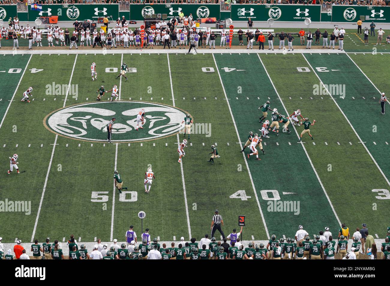 A general view of Sonny Lubick Field at Colorado State Stadium during ...