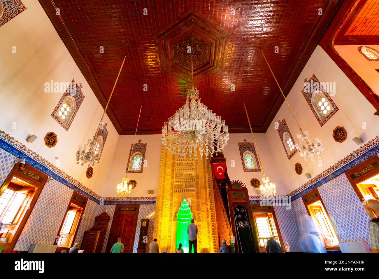 Haci Bayram Veli Mosque in Ankara. Ramadan or islamic concept photo ...
