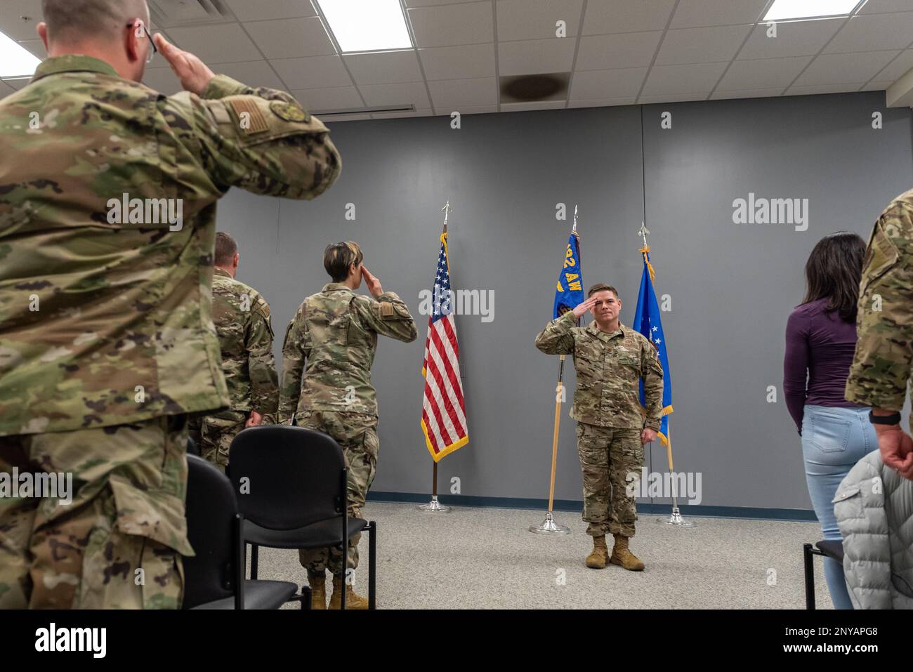 U.S. Air Force Maj. Christopher Schutte receives command of the 169th ...