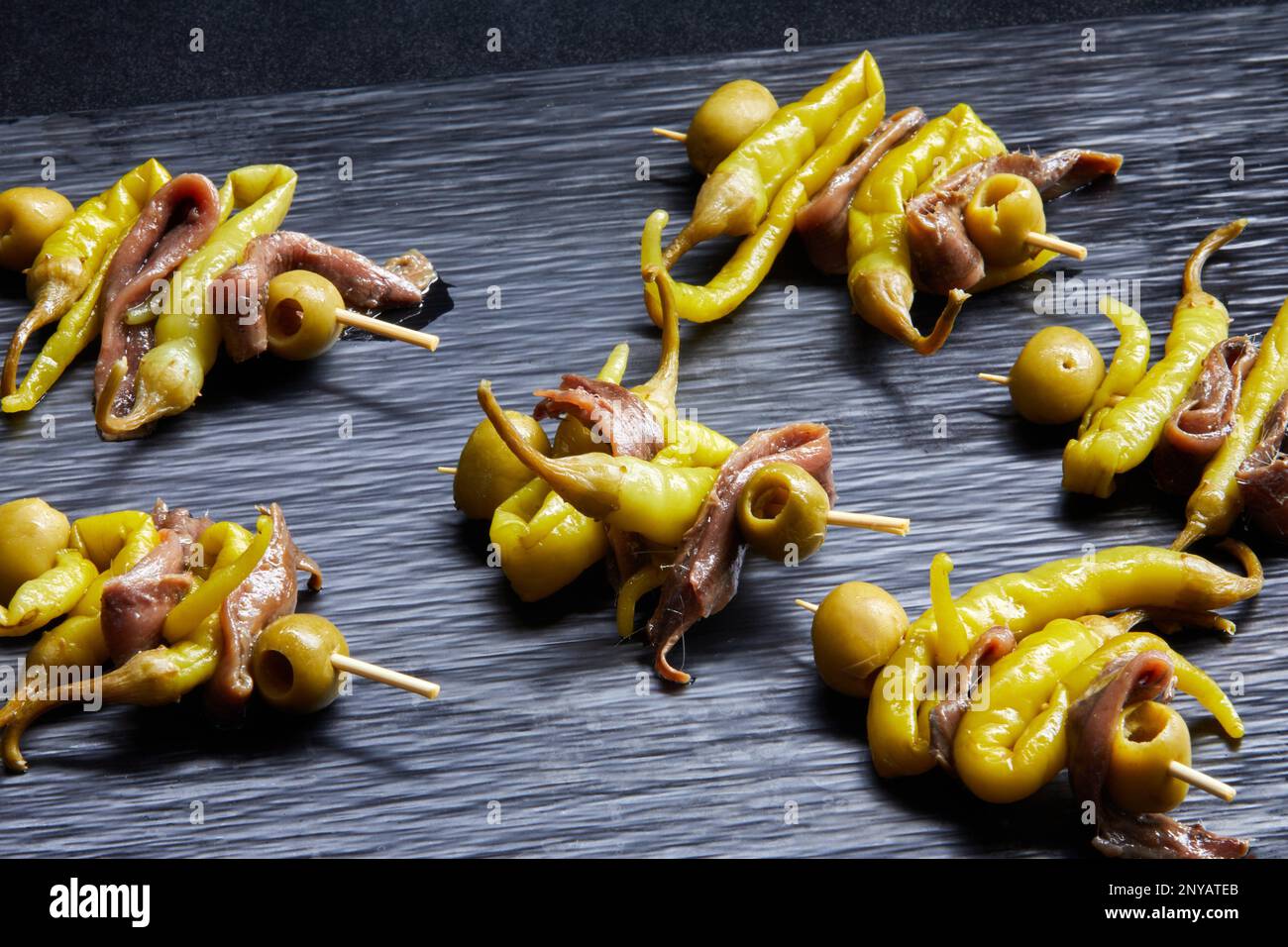 Pintxo anchovy san sebastian hi-res stock photography and images - Alamy