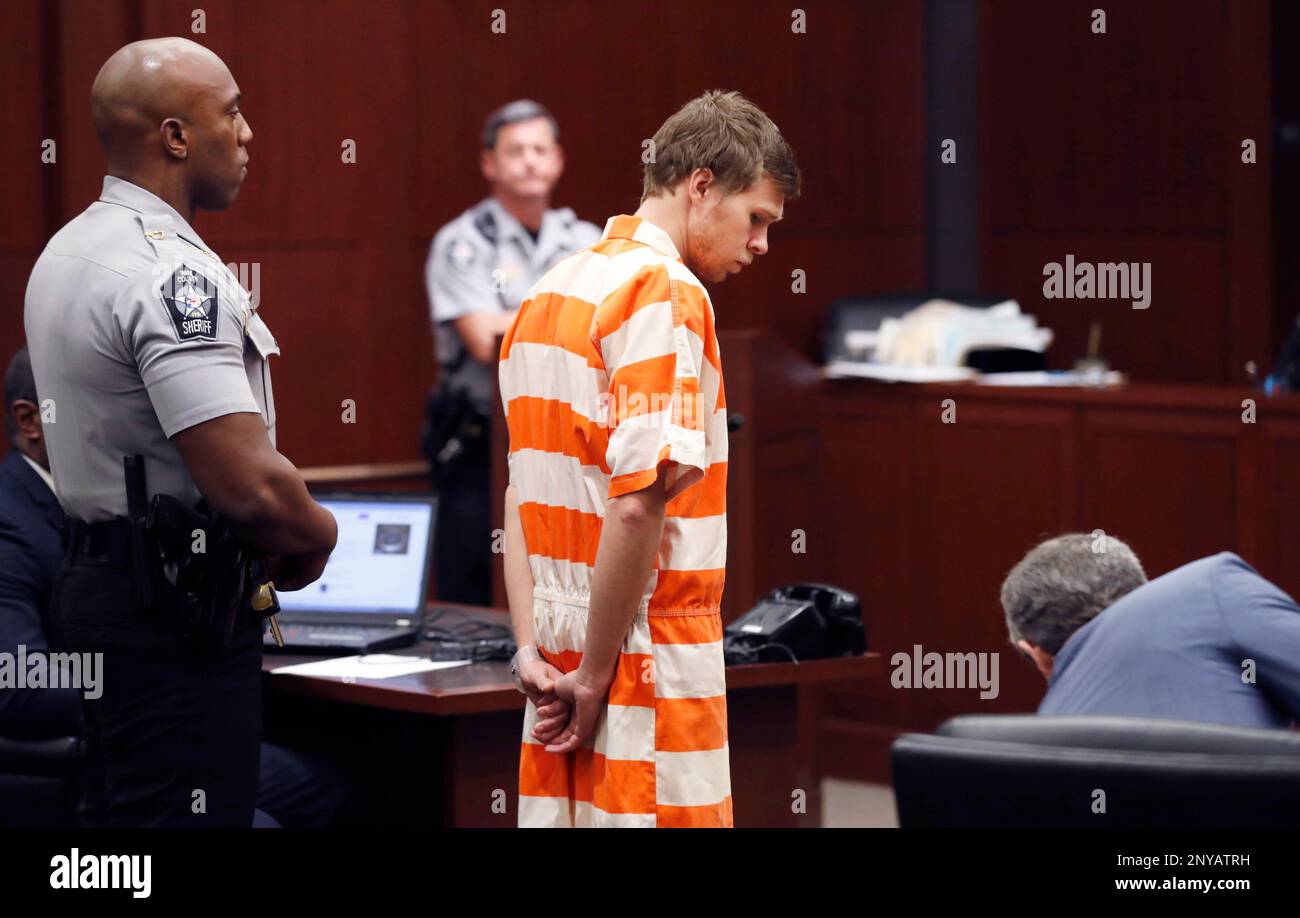 Matthew Phelps stands in the courtroom during his first appearance ...