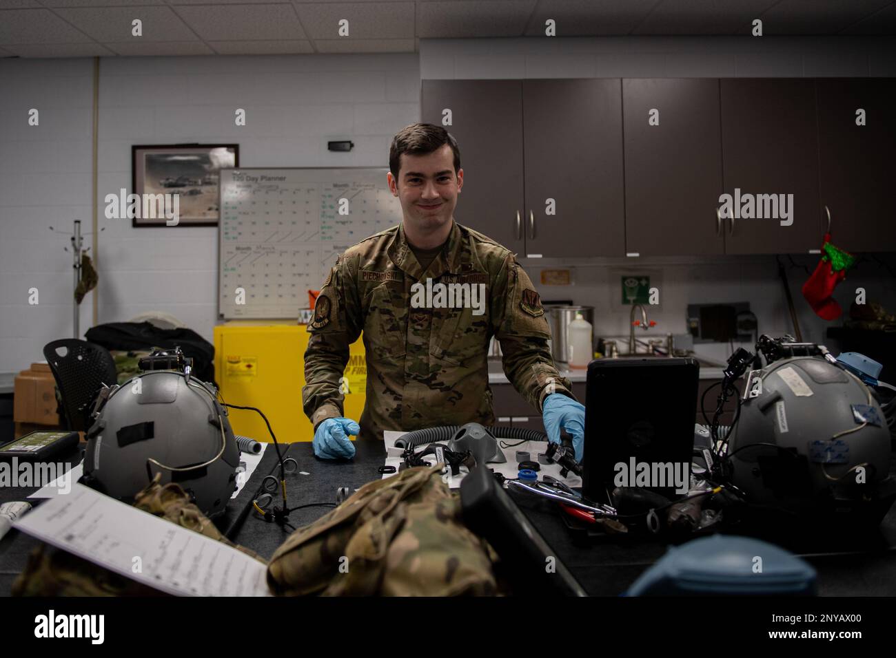 U.S. Air Force Airman 1st Class Cameron Piechowski, 347th Operations ...
