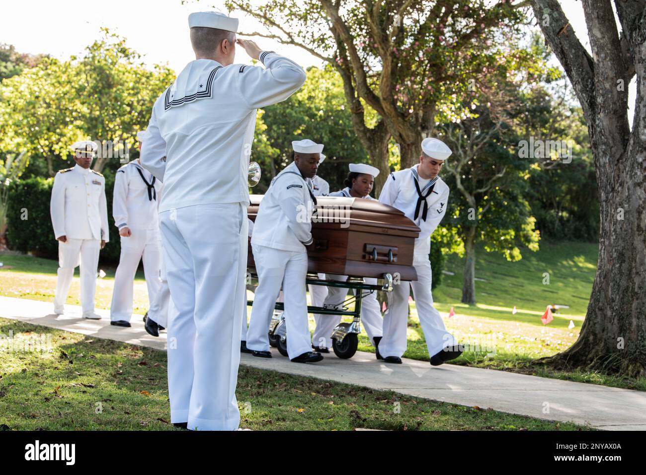 U.S. Navy Sailors assigned to Navy Region Hawaii and the Defense POW ...