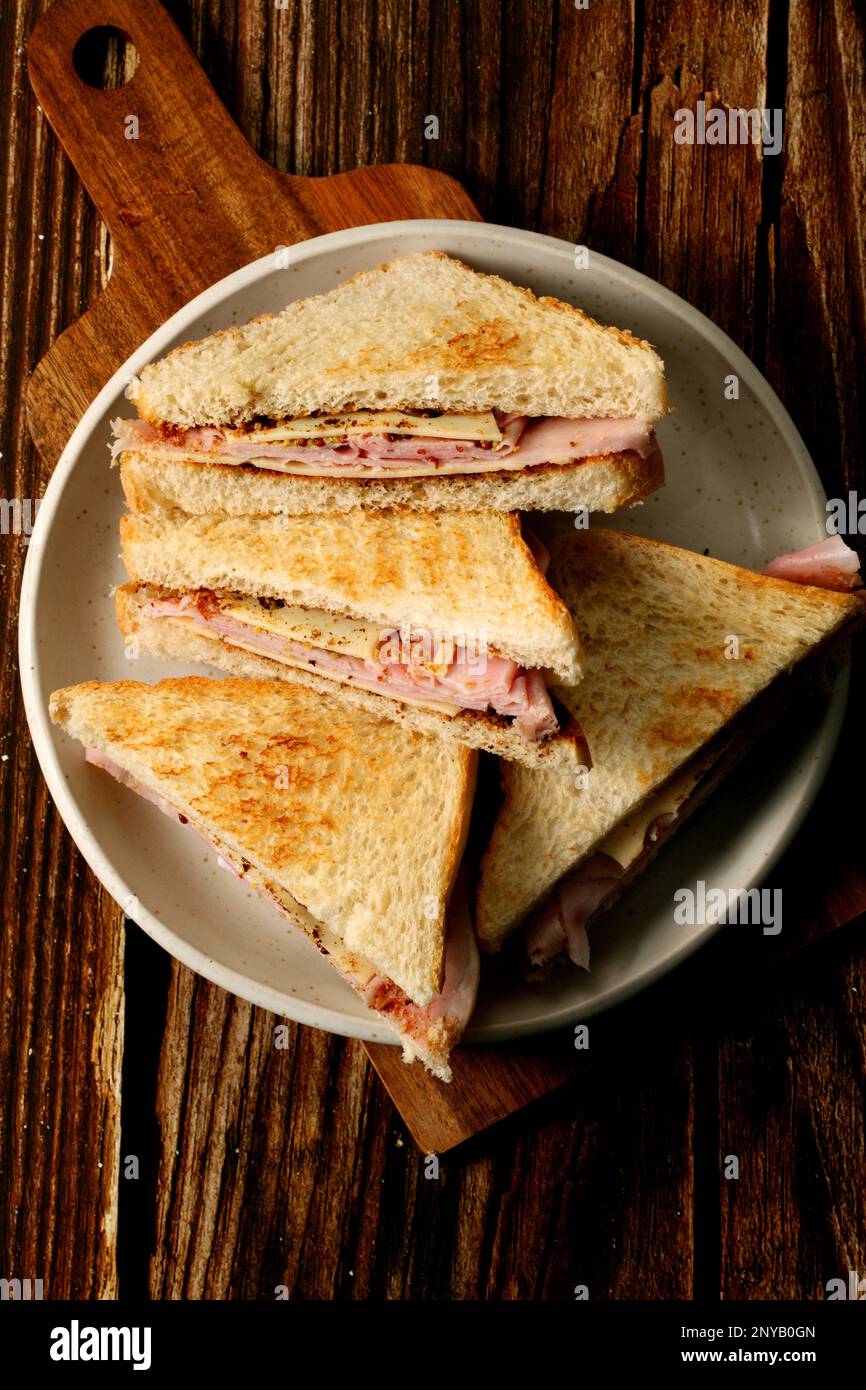 Ham cheese sandwiches hi-res stock photography and images - Alamy
