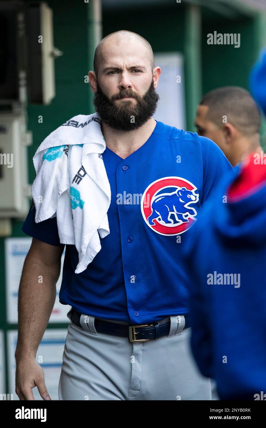 PITTSBURGH, PA - SEPTEMBER 04: Chicago Cubs Starting pitcher Jake ...