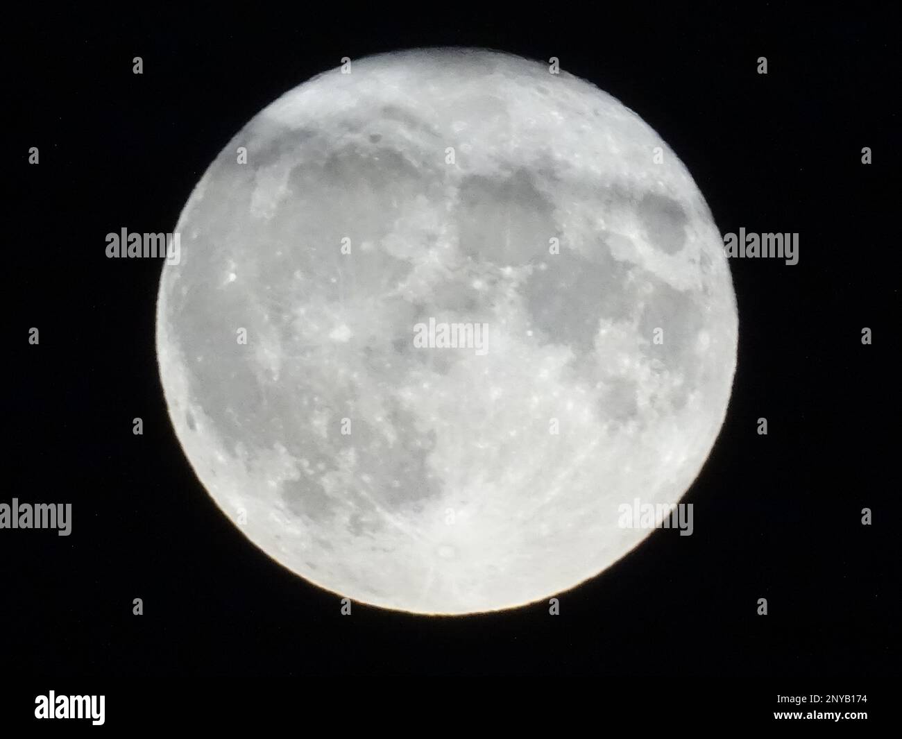 A beautiful white full moon in Germany Stock Photo - Alamy