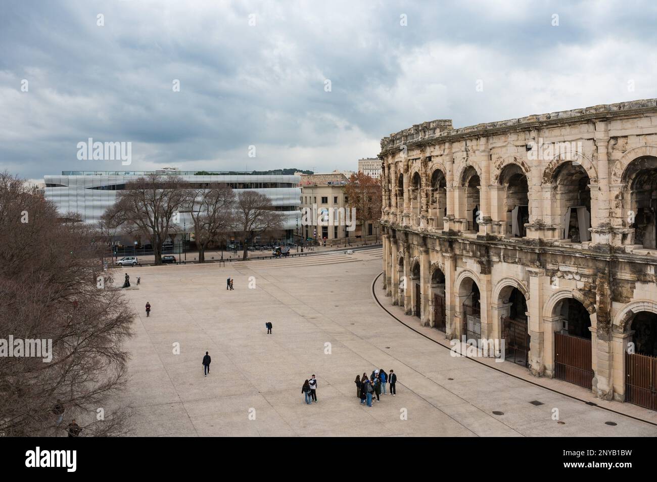 Nimes arena roman amphitheater hi-res stock photography and images - Alamy