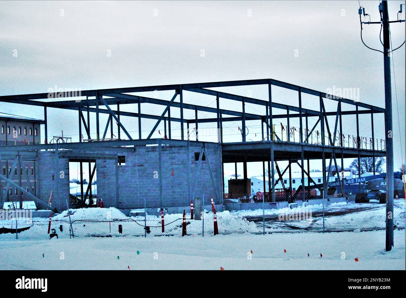 The construction area for a future transient training brigade ...