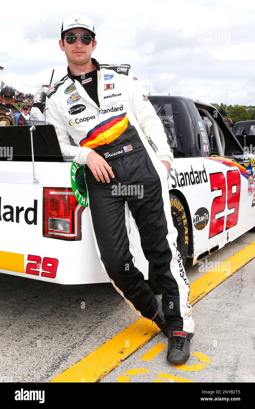 Chase Briscoe, Cooper Standard Ford F150 during pre race at the NASCAR ...