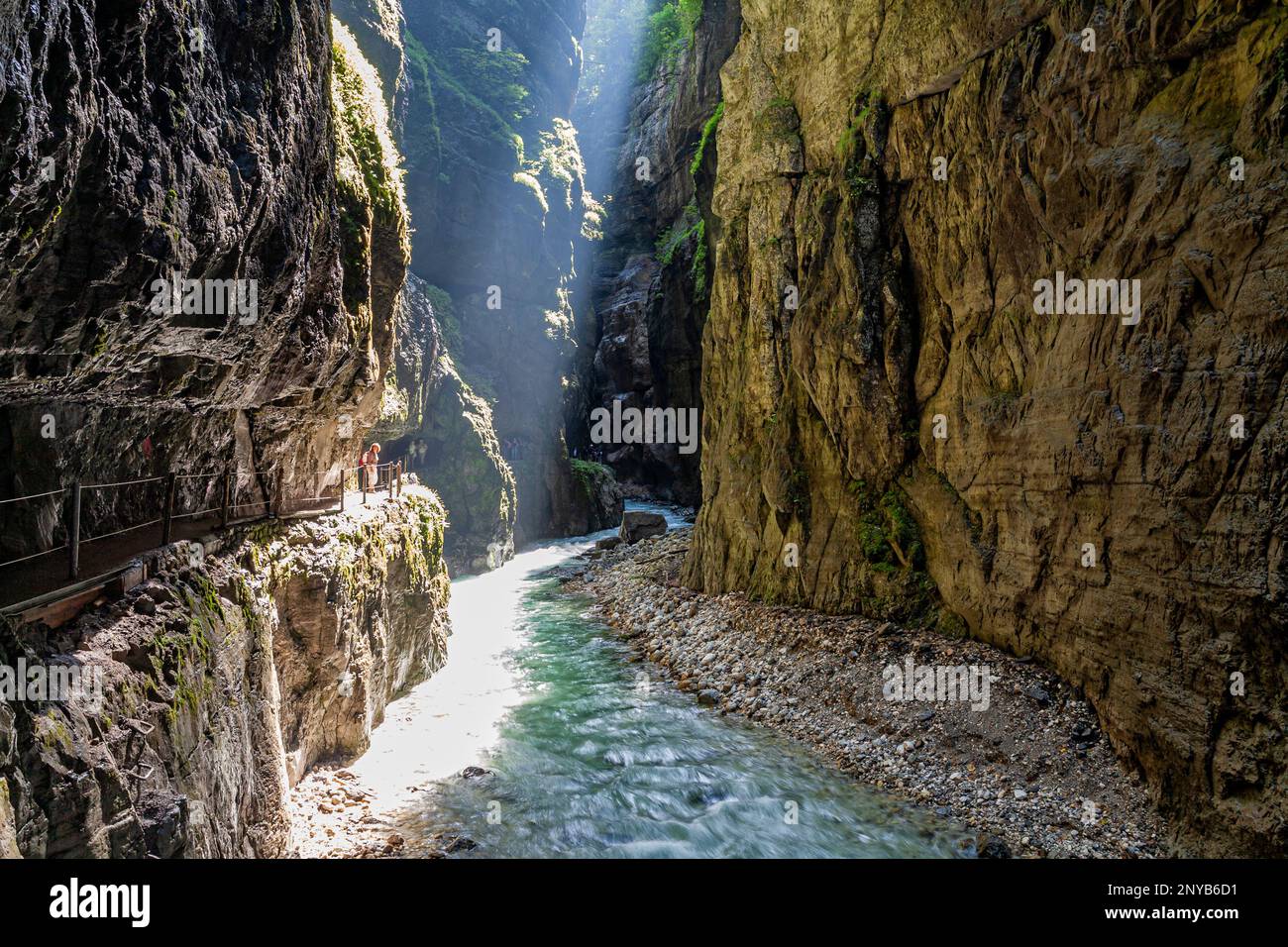 Partnachklamm, Garmisch Partenkirchen, Bavaria, Alps, Germany, Europe ...