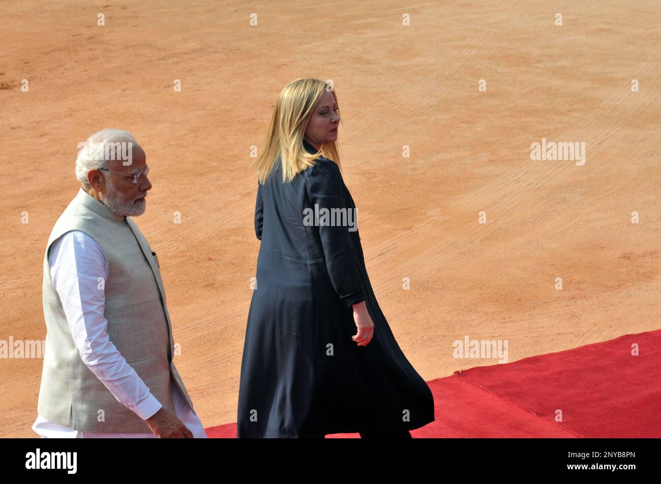New Delhi, Delhi, India. 2nd Mar, 2023. Italian Premier Giorgia Meloni ...