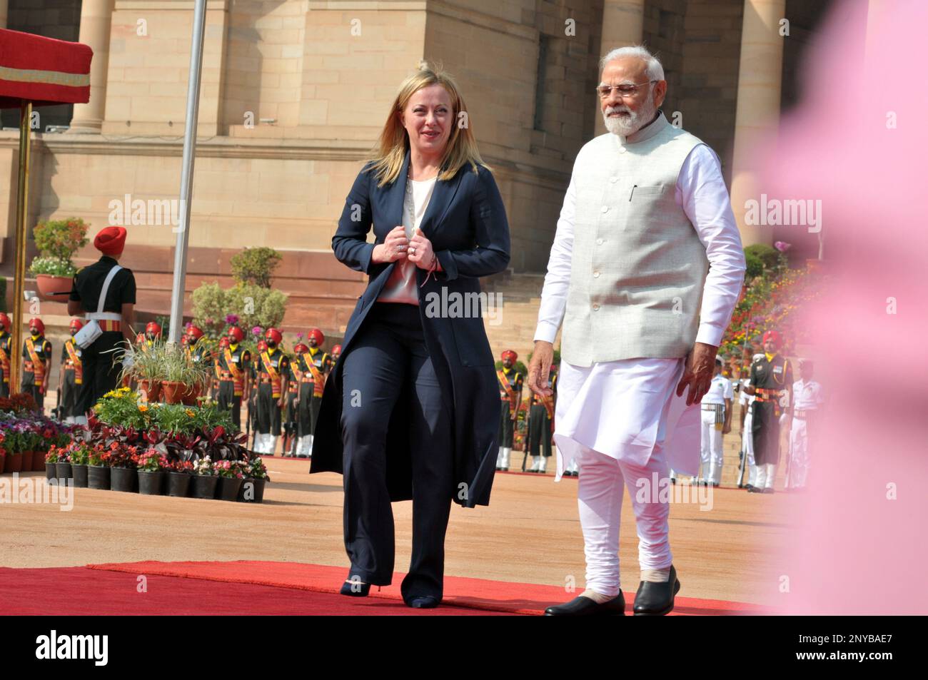 New Delhi, Delhi, India. 2nd Mar, 2023. Italian Premier Giorgia Meloni ...