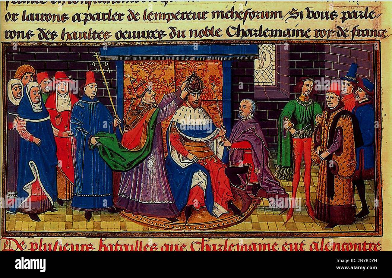 Charlemagne Crowned Holy Roman Emperor