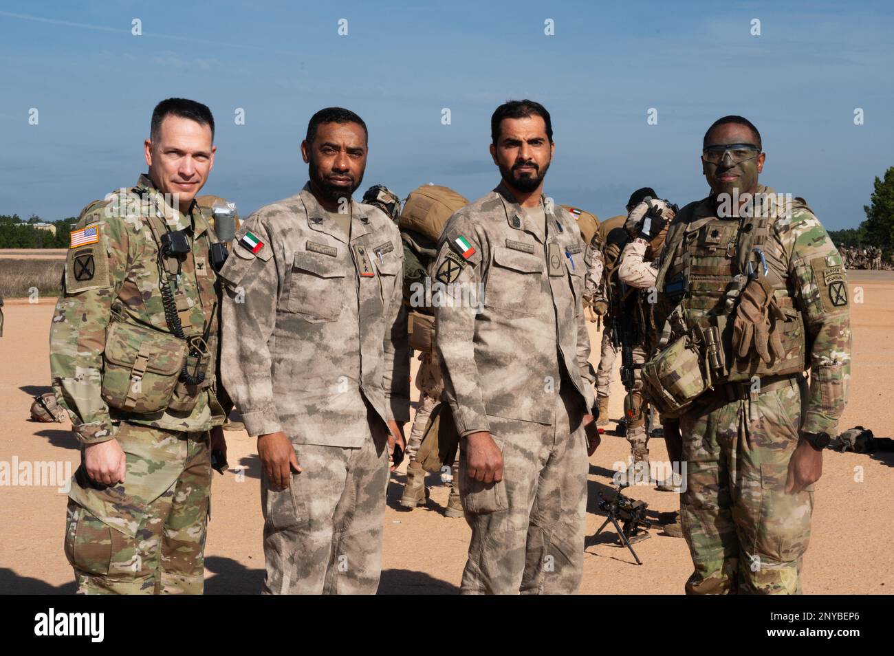 From left, Col. Matthew J. Hardman, JRTC Operations Group Commander ...