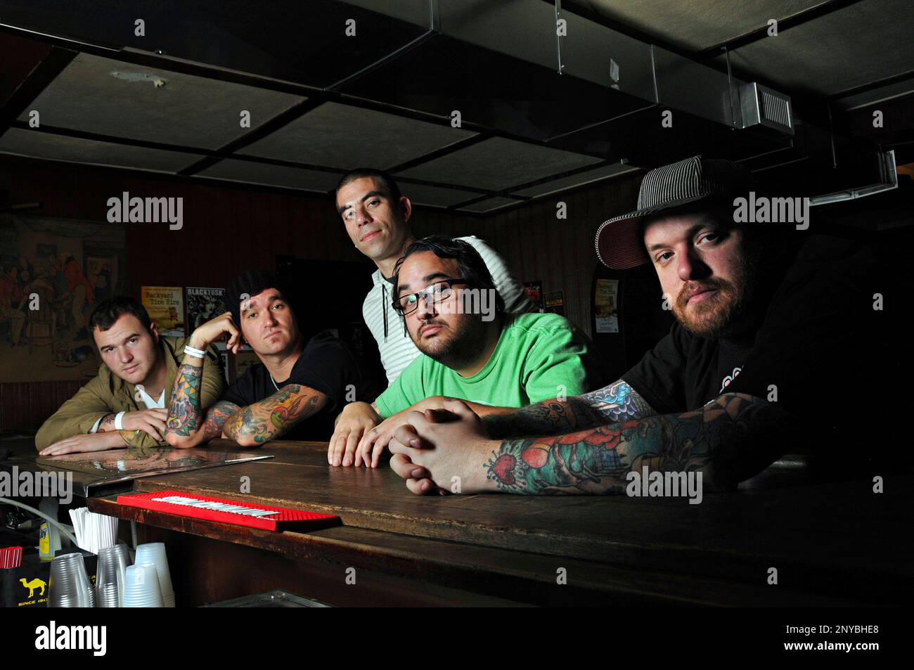 New Found Glory pose at the Southgate House on Oct. 30, 2009, in ...