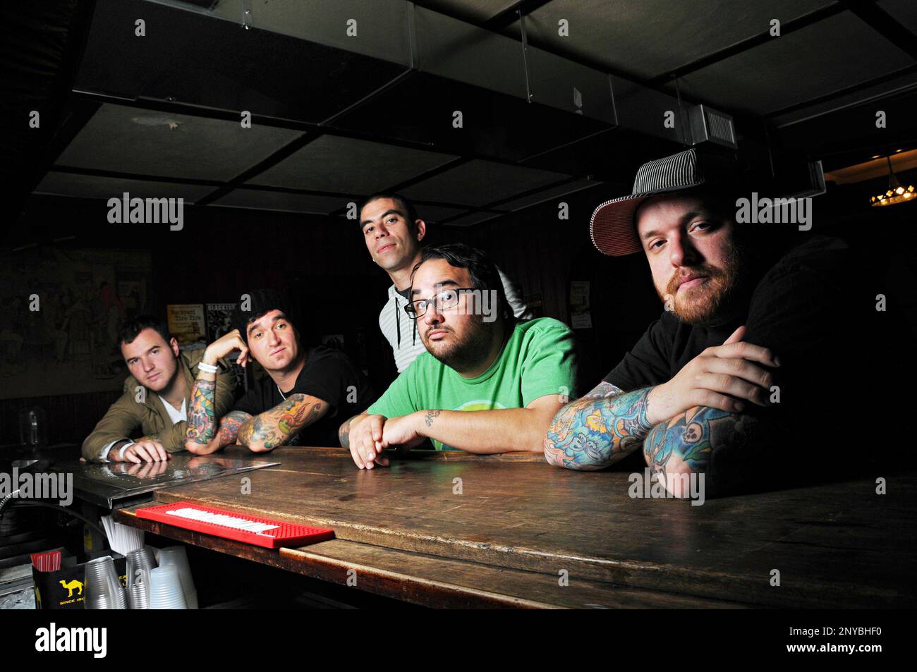 New Found Glory pose at the Southgate House on Oct. 30, 2009, in ...