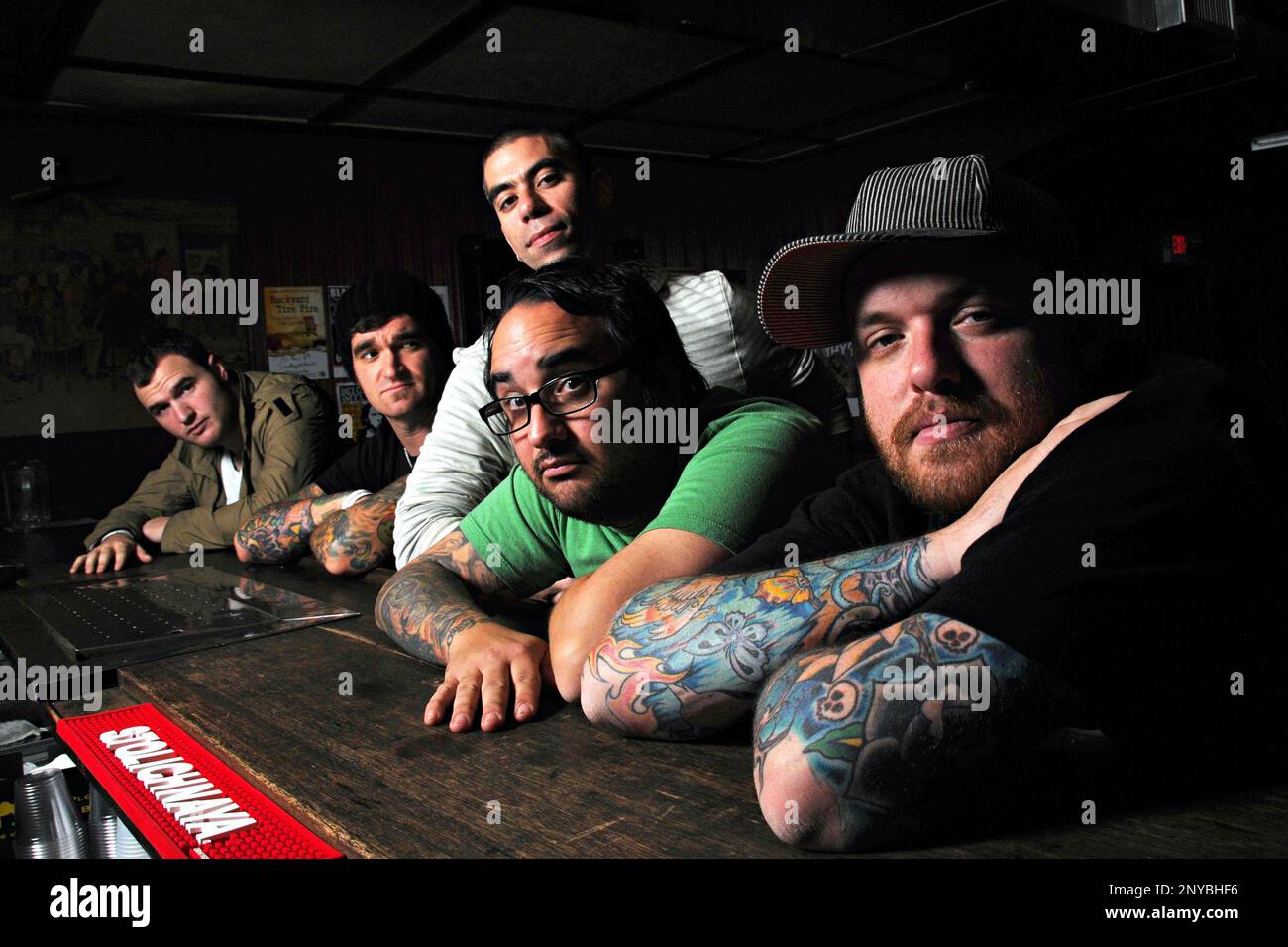 New Found Glory pose at the Southgate House on Oct. 30, 2009, in ...