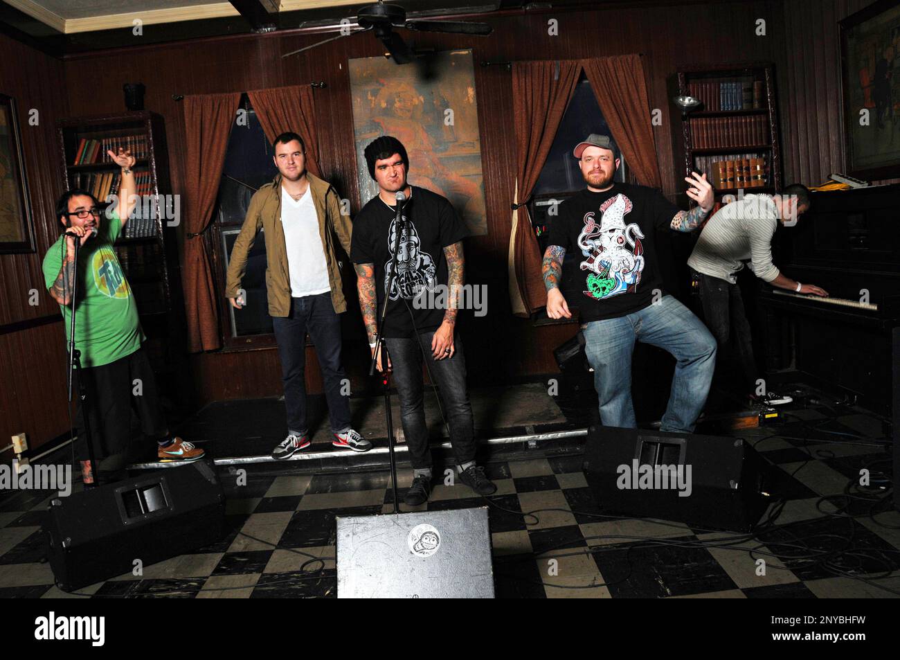 New Found Glory pose at the Southgate House on Oct. 30, 2009, in ...