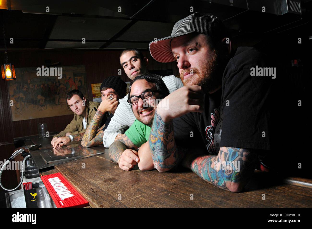 New Found Glory pose at the Southgate House on Oct. 30, 2009, in ...
