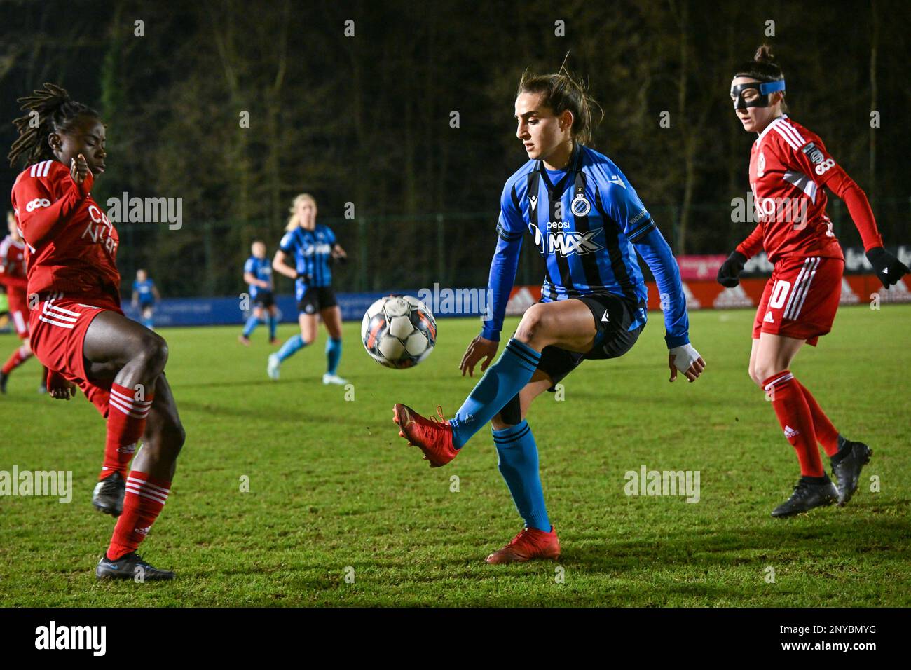 Liege, Belgium. 01st Mar, 2023. Welma Fon (22) of Standard, Sejde ...