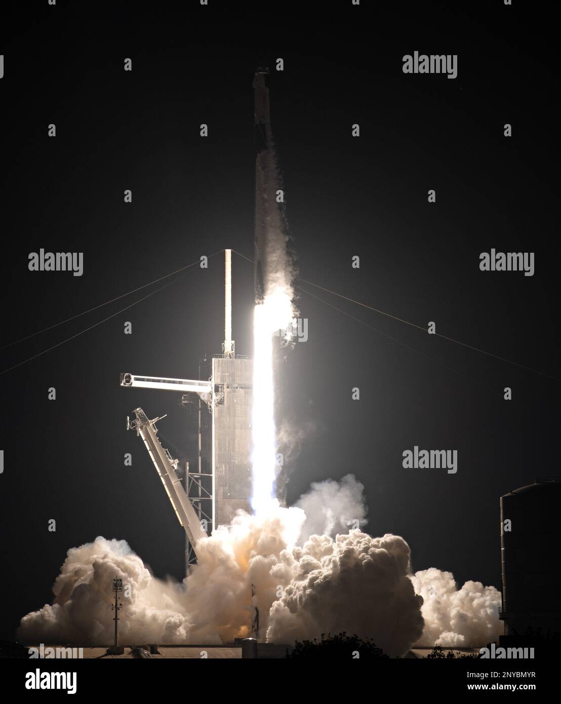 Kennedy Space Center, United States. 02nd Mar, 2023. A SpaceX Falcon 9 ...