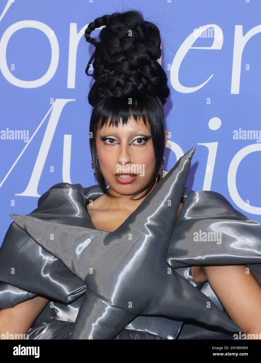 Laya arrives at The 2023 Billboard Women in Music Awards held at The ...