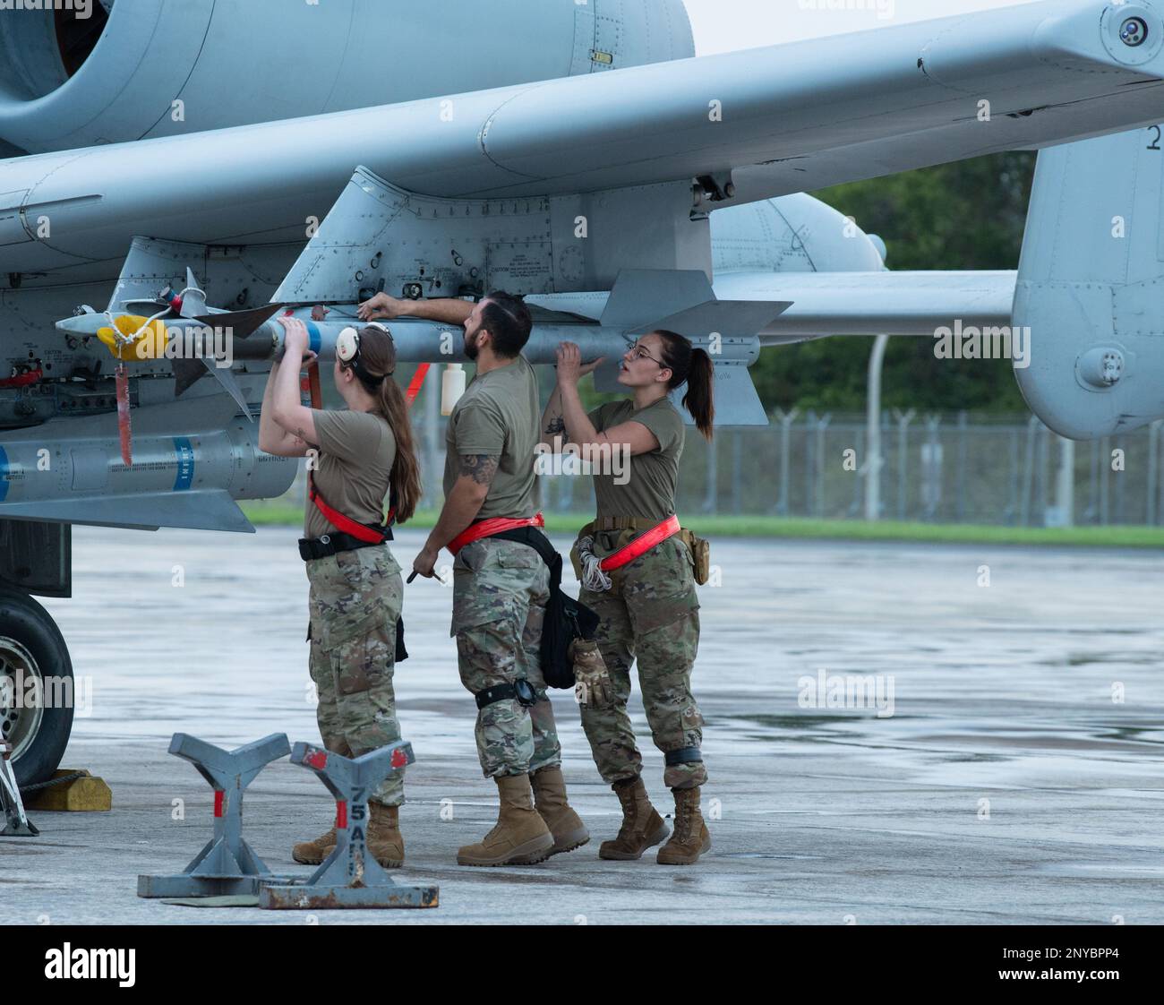 Maintainers from the 23rd Air Expeditionary Wing remove training ...