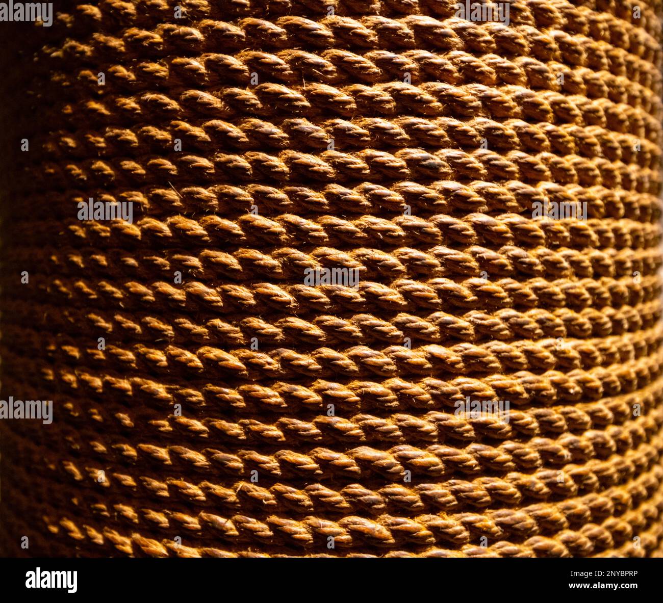 An abstract background with the texture of sailor's rope spiraled ...