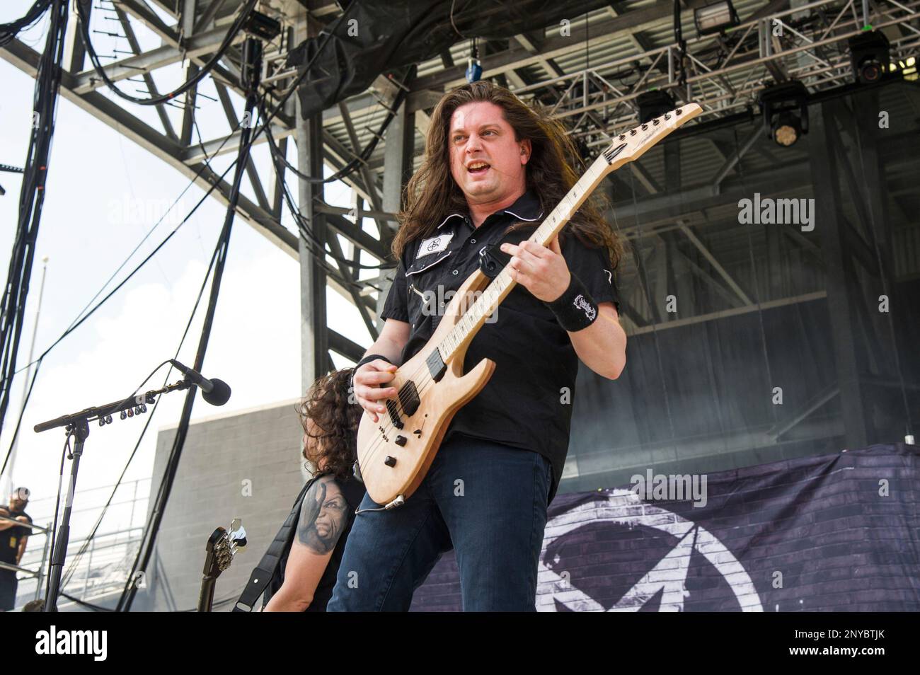 Jonathan Donais of Anthrax performs during the Rock On The Range ...