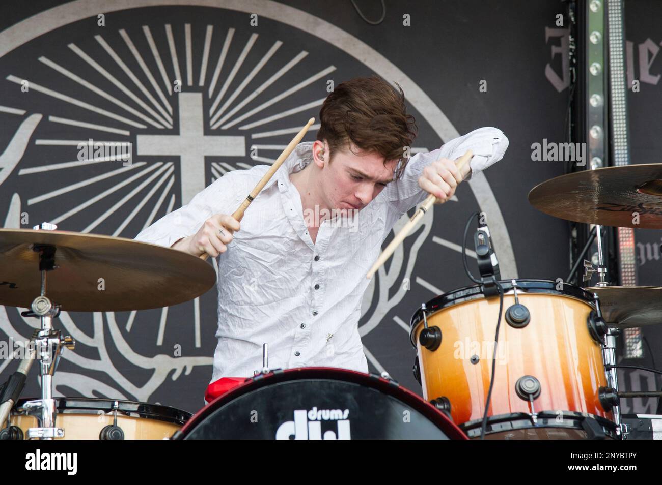 Josh Macintyre of Marmozets performs during the Rock On The Range ...