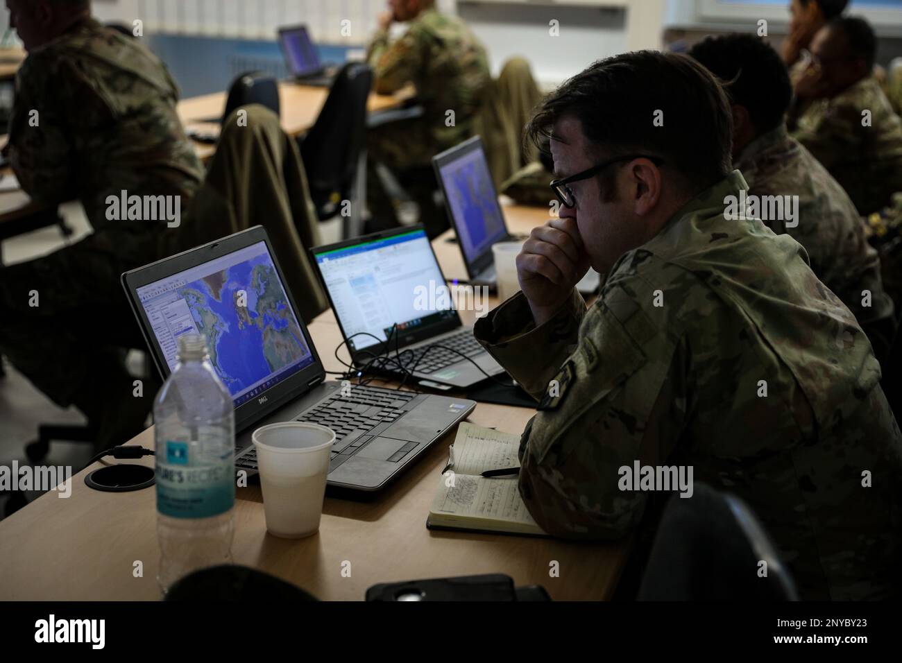 Service members from the Army, Air Force, and four officers from the ...