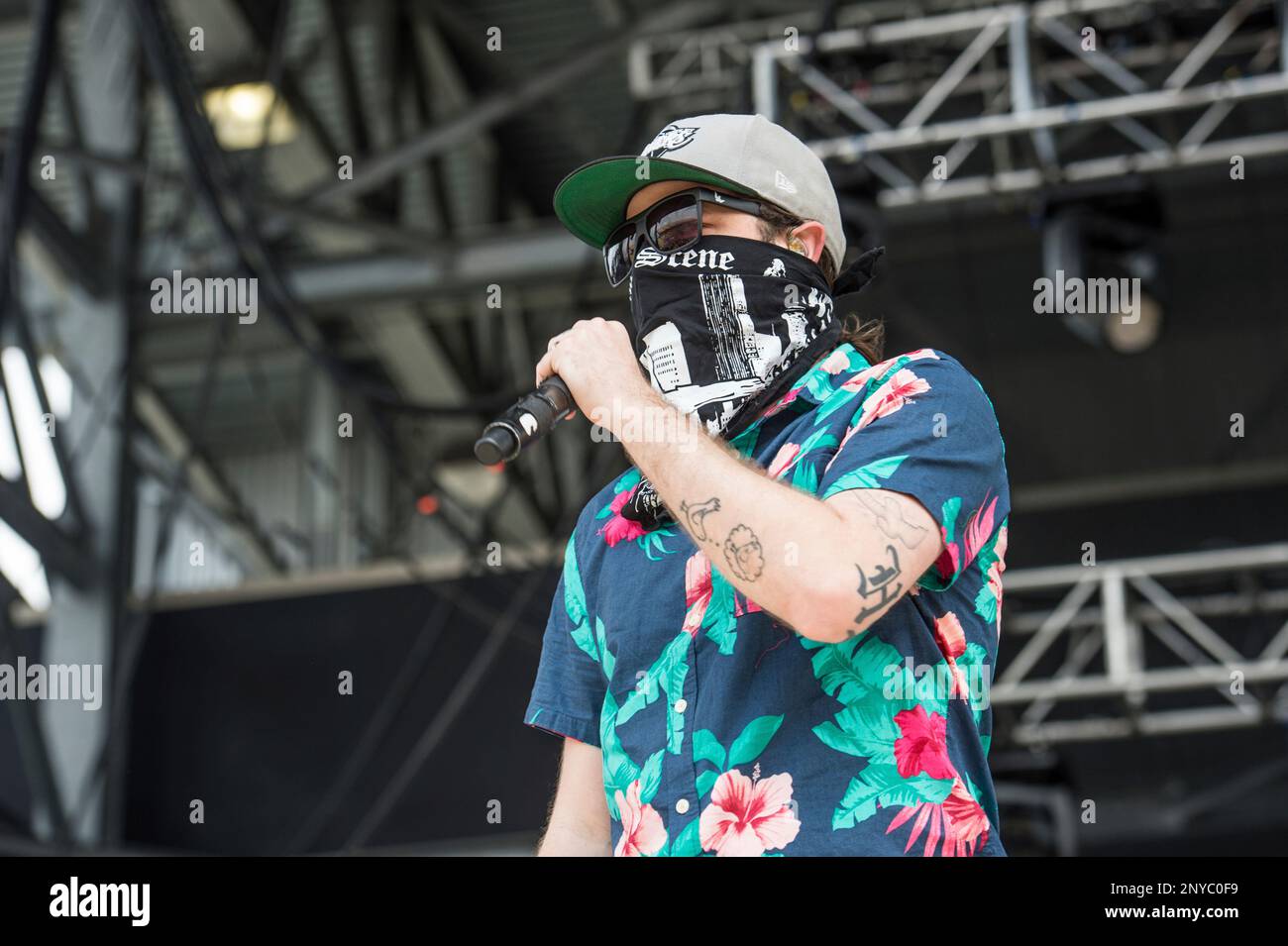Charlie Scene of Hollywood Undead performs during the Rock On The Range ...