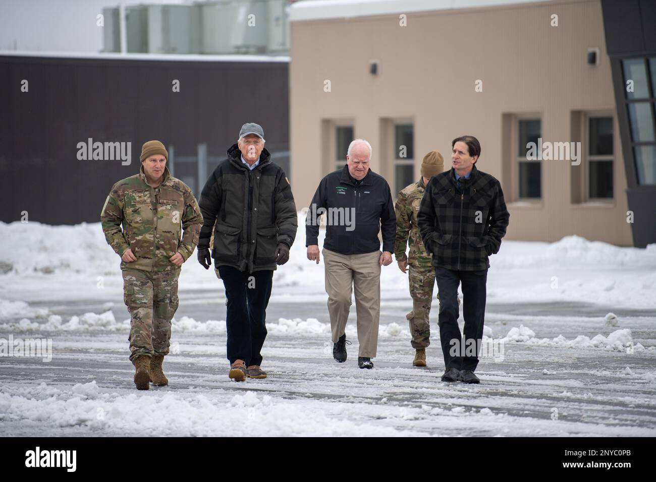 The 158th Fighter Wing’s command team walks with Vermont’s Lt. Gov ...