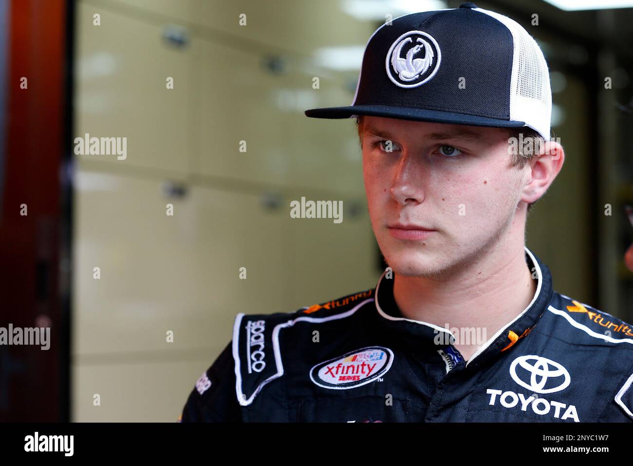 Matt Tifft, Dragon Alliance Toyota Camry during practice for the NASCAR ...