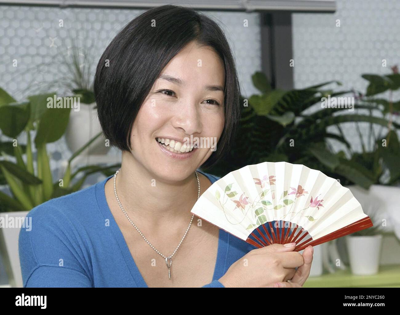 FILE : Japanese tennis player Kimiko Date speaks during an interview ...