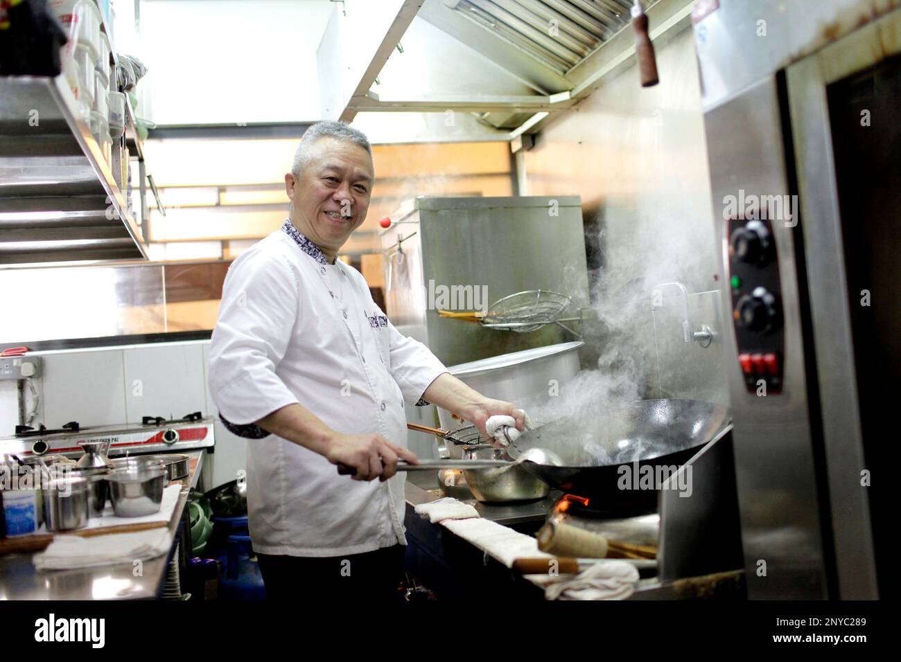 Chef Ang Song Kang, of the restaurant Chef Kang's, which won its first ...
