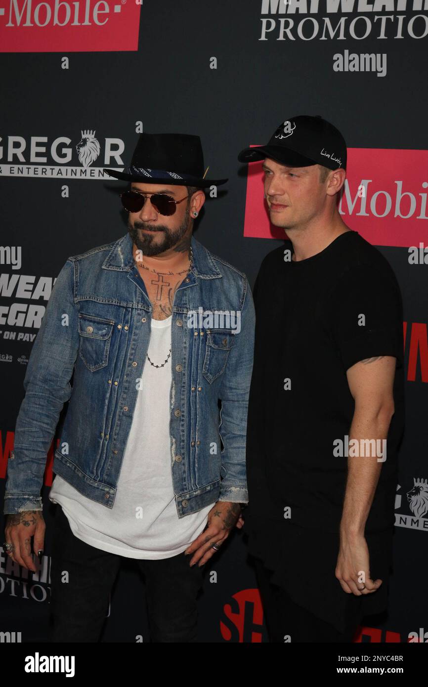 Photo by: gotpap/STAR MAX/IPx2017AJ McLean and Nick Carter at The ...