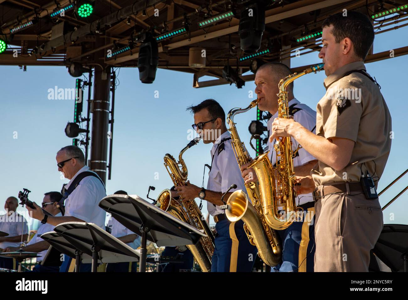 The 3rd Infantry Division Band performs at Disney Springs, Orlando ...